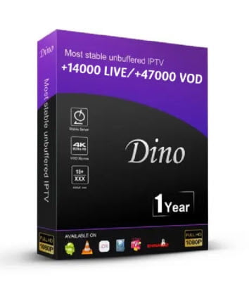 Dino iptv Channels & Vods langganan (12 sasi)